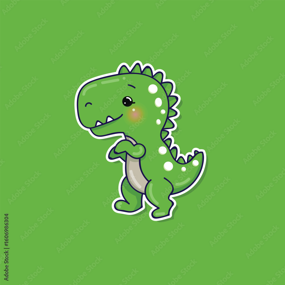 cute T Rex, dinosaur cartoon character Stock Vector | Adobe Stock