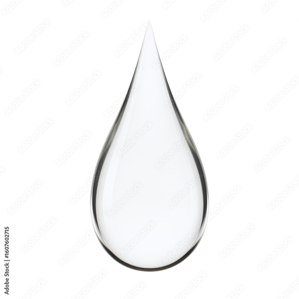 Single clear droplet of pure water or liquid Stock Photo | Adobe Stock