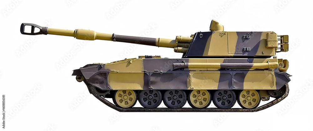 Ilustración de Stock Raad-2 SPH (Iranian self-propelled gun, which uses ...