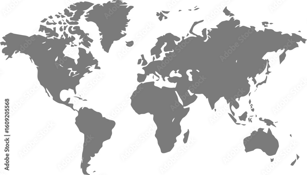 professional world map vector ai eps jpeg png set for cartography ...