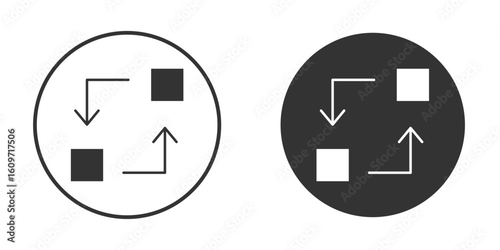 Replace icon symbol sign in solid style. Stock Vector | Adobe Stock