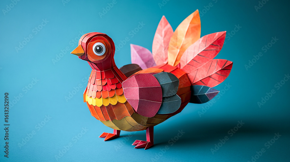 Stock-Illustration „Create a kid-friendly papercraft turkey DIY project ...