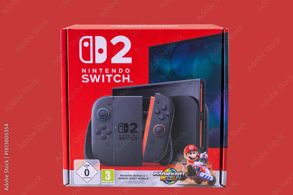 Menden, NRW, Germany – July 21, 2025 Nintendo Switch 2 console with ...