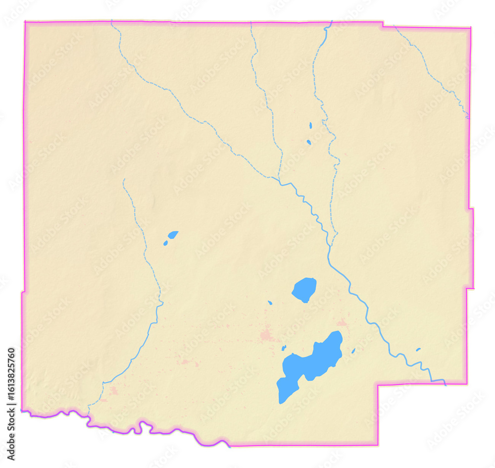 Map of the County Crowley (Colorado, US) showing the isolated County with relief representation ...