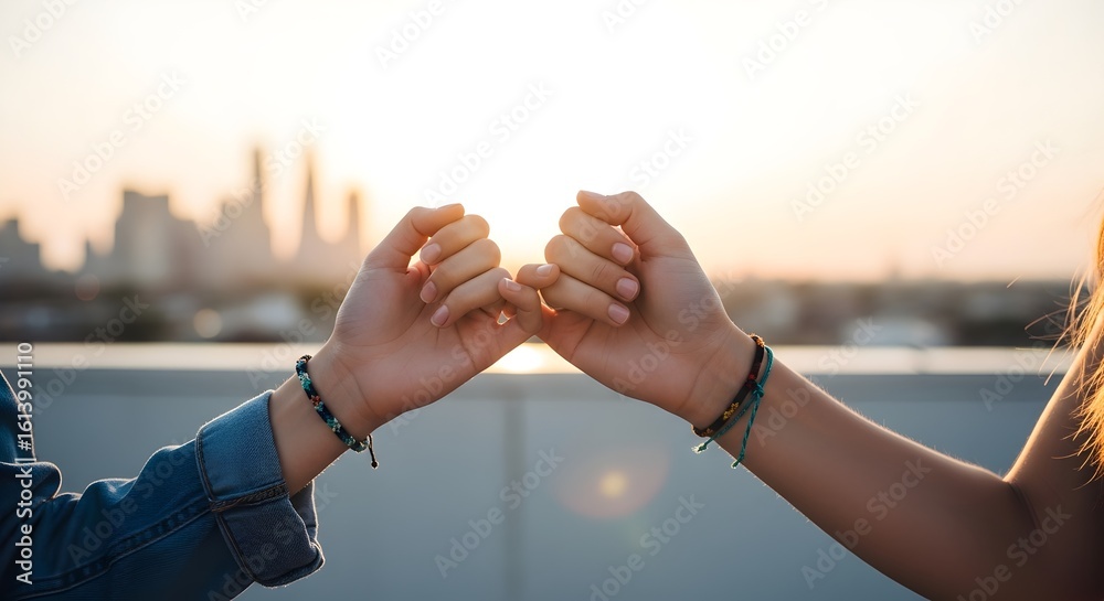 Pinky promise friendship bond agreement together forever commitment ...