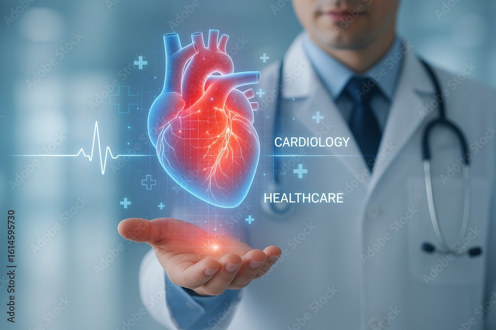 Fotografie Heart disease and vascular disorder preventive concept ...