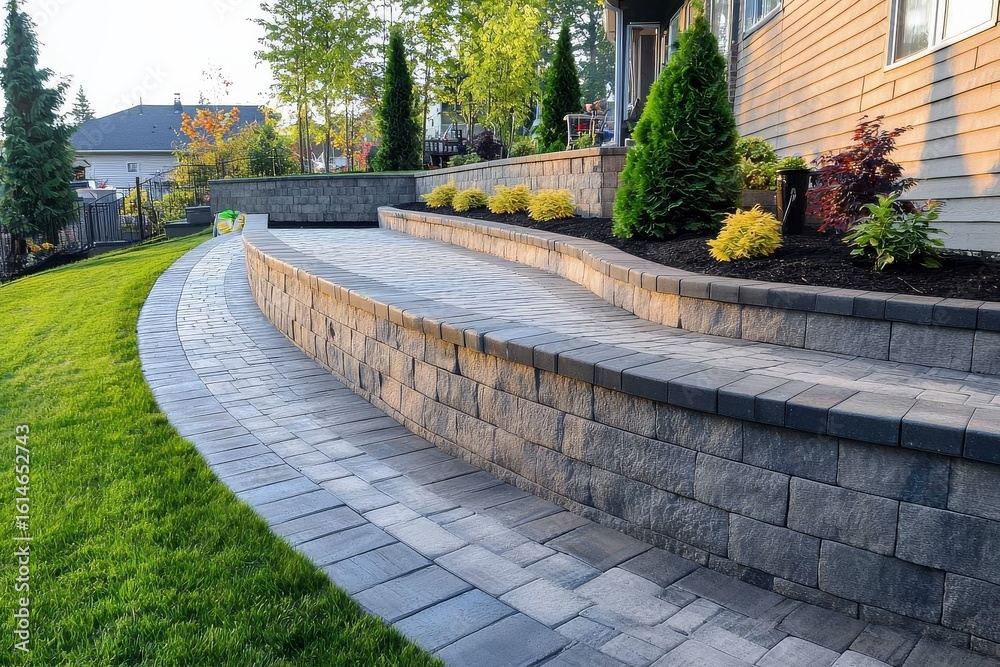 Transform your garden with a landscaped patio, complete with a ...