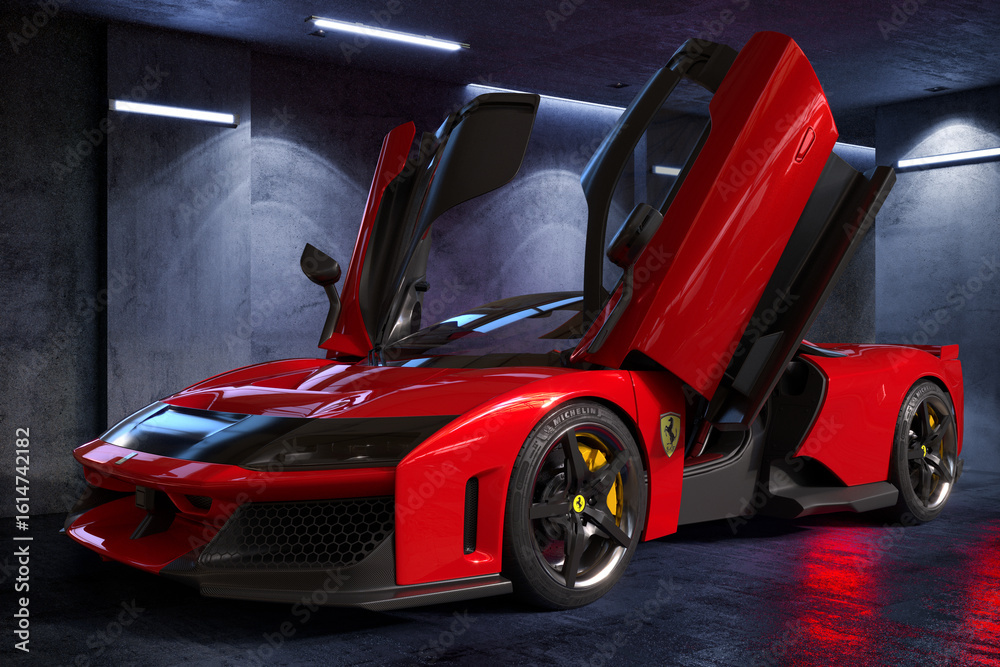 Ferrari F80. The new hypercar from Maranello Stock Photo | Adobe Stock