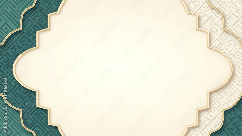 islamic background eid milad un nabi featuring colorful side borders ...