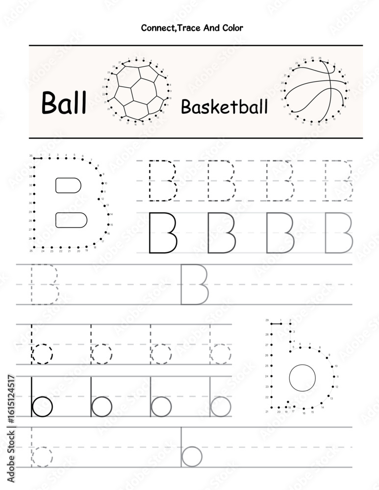 Vector de Stock Printable Alphabet Tracing Worksheets A to Z ...