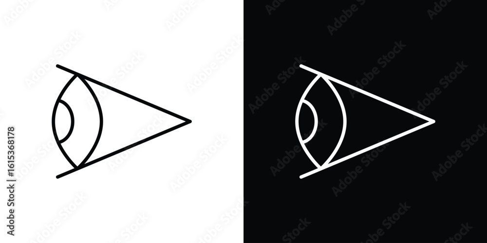 Eye side icon for template logo, vector designs. Stock Vector | Adobe Stock