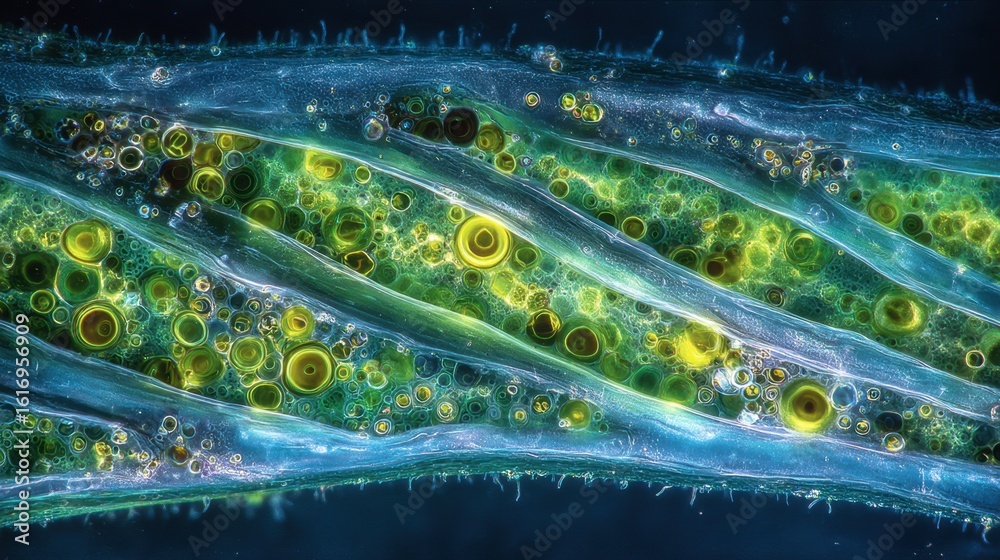 Microscopic view reveals the intricate cellular structure of lab grown ...