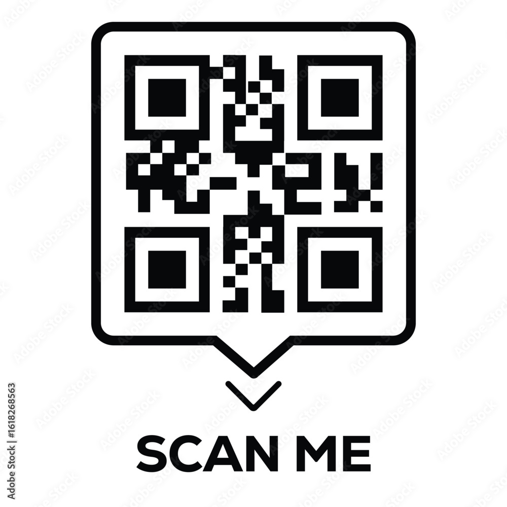 Scan QR code icon. Digital scanning qr code. QR code scan for ...