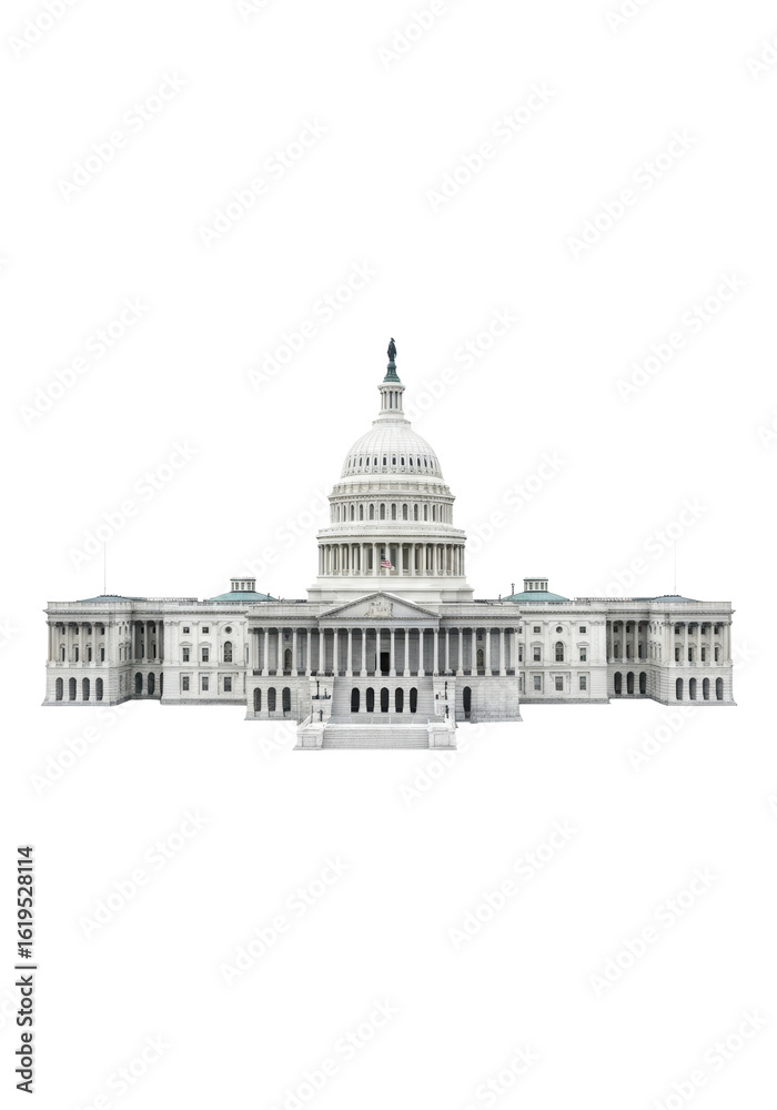 United States Capitol Building, grand neoclassical design with iconic ...