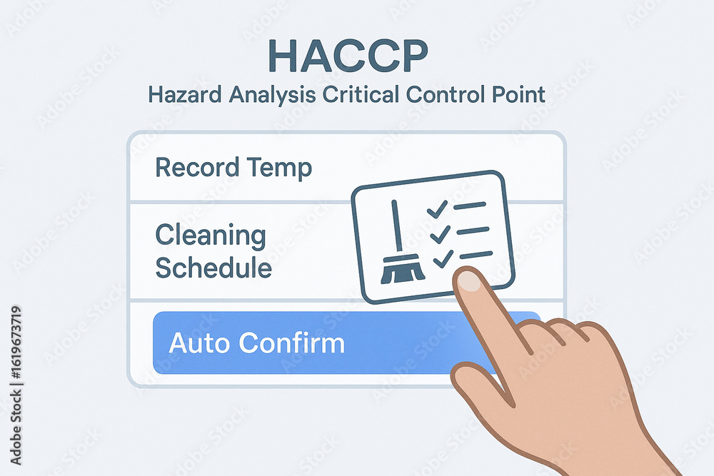 HACCP hazard analysis critical control point system with cleaning ...