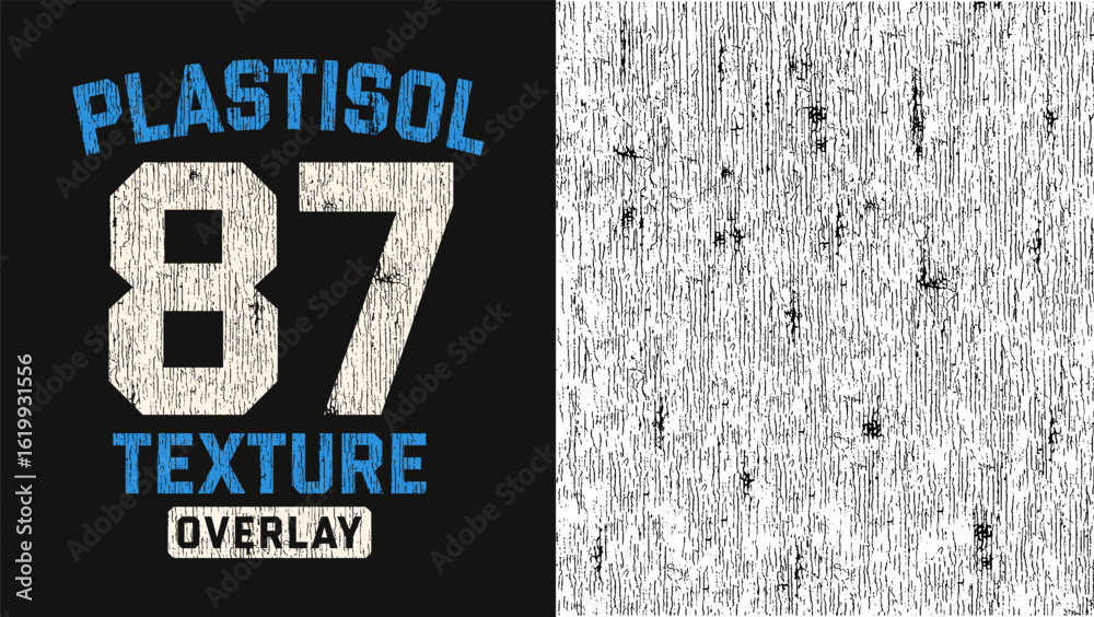 Vector grunge plastisol texture. Distressed, cracked overlay for ...