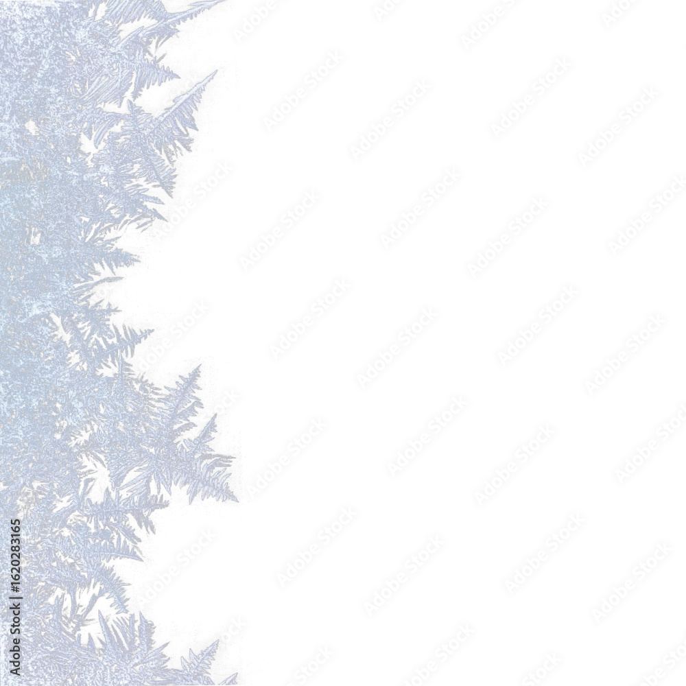 Winter snowflake frost border Png with transparent ice frame white cold ...