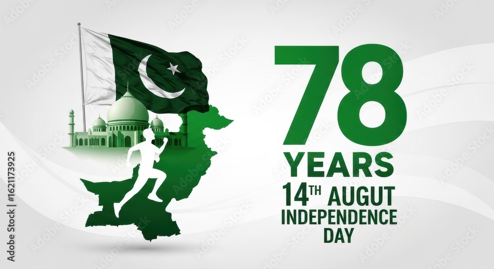 Celebrate 78 Years of Pakistan Independence with pride, unity, and national spirit on 14th ...