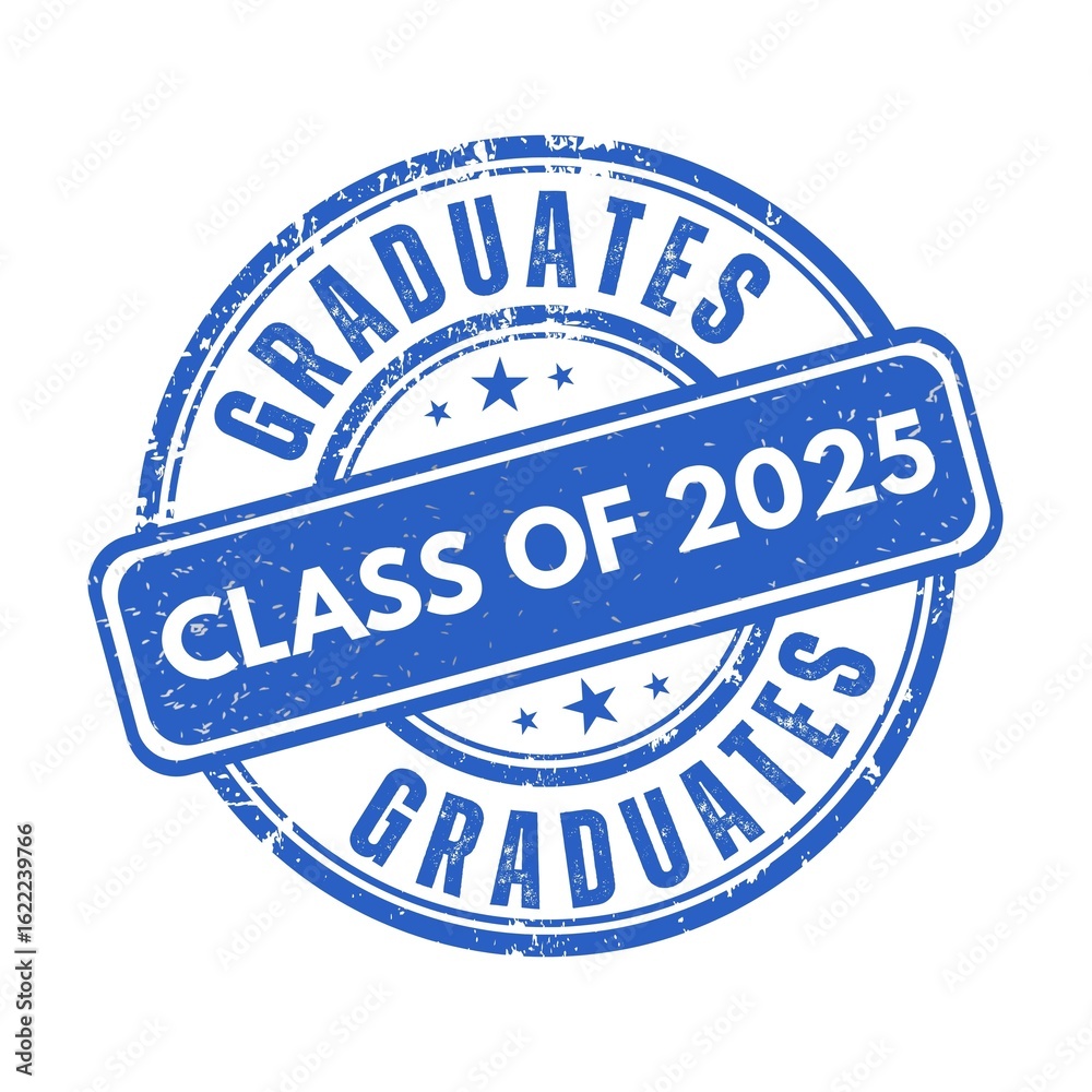 Illustration Stock Stamp of graduates Class of 2025, button, badge ...
