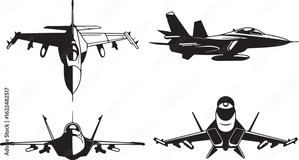 editable fighter jet vector image in ai eps jpeg png for military ...