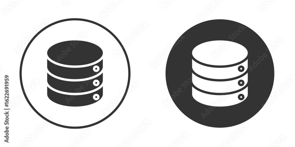 Cylinder database icon clipart vector designs for graphic projects ...