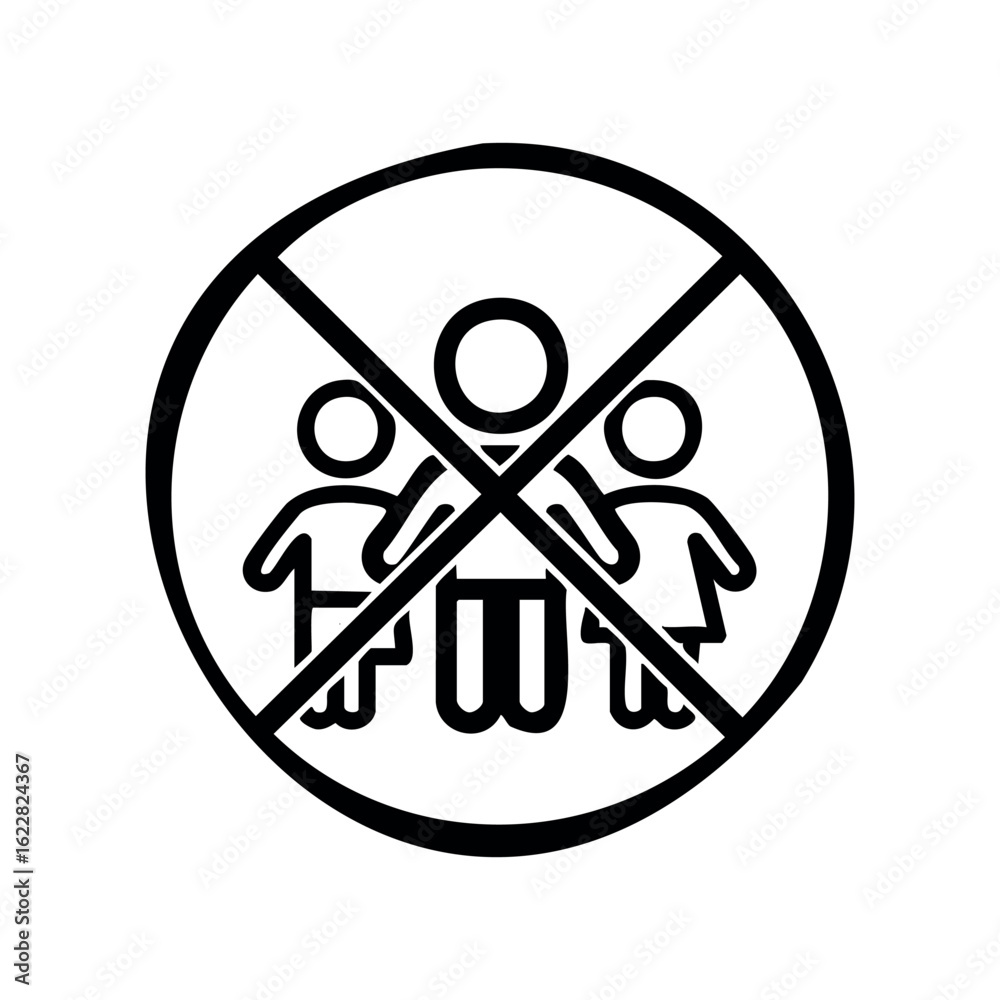 No children allowed symbol for restricted areas or content – stock ...