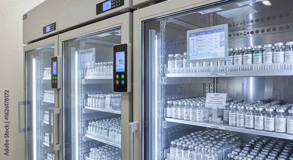 Vaccine Storage Stainless Steel Refrigerators Featuring Digital ...