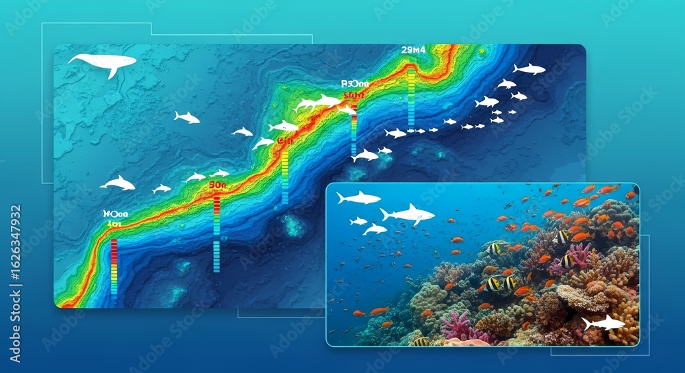 Explore ocean depths with vibrant coral reefs and diverse marine life ...