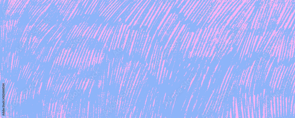 Pastel colored crayon crosshatch texture banner. Light blue pencil ...
