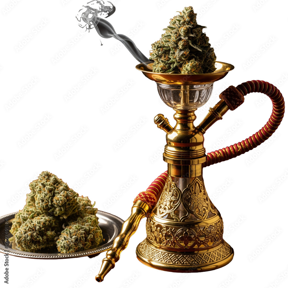 Cannabis Hookah Smoking Guide: Benefits, Setup, and Safety Tips Stock ...
