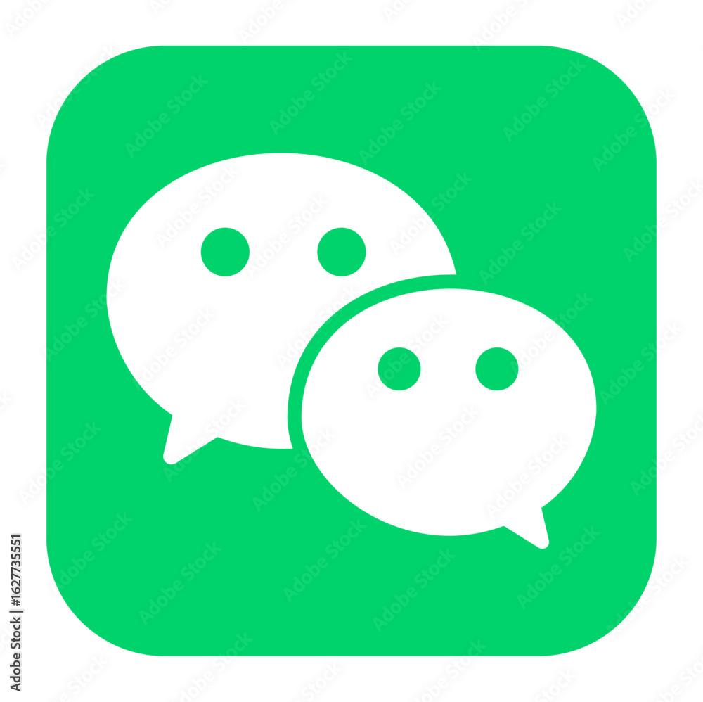 WeChat new logo icon in 2025, updated with subtle gradients and cleaner ...