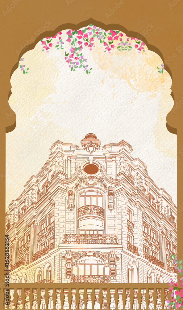 A luxury and vintage menu card cover design for city cafes, restaurants ...