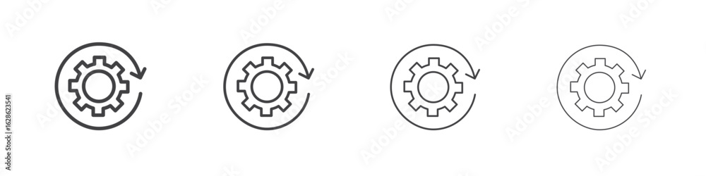 Operation icon symbol pictogram. outline black style Stock Vector ...