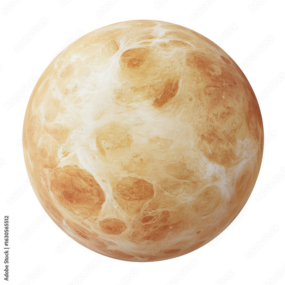Realistic render of the planet venus showing swirling atmospheric ...
