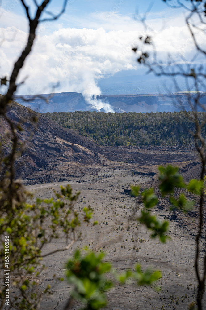 Foto Dramatic Smoke and Gas Plume Billowing from the Active Kilauea ...