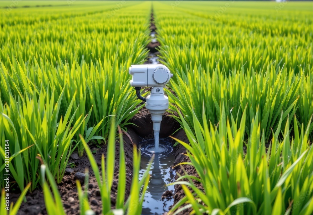 precision farming systems control water depth in rice paddies using ...