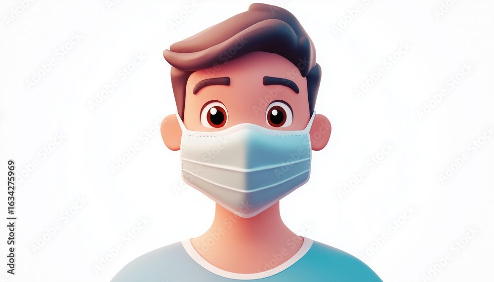 Proper Way To Wear A Surgical Mask For Virus Outbreak Prevention And ...