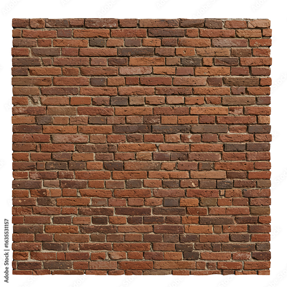 Photo Of Red Brick Wall Background Texture Isolated On Transparent ...