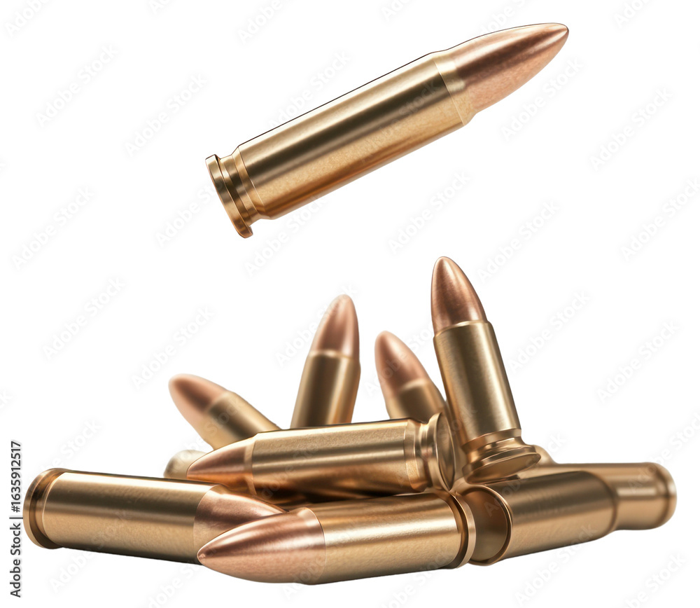 PNG Bullet bullets ammunition pile. Stock Photo | Adobe Stock