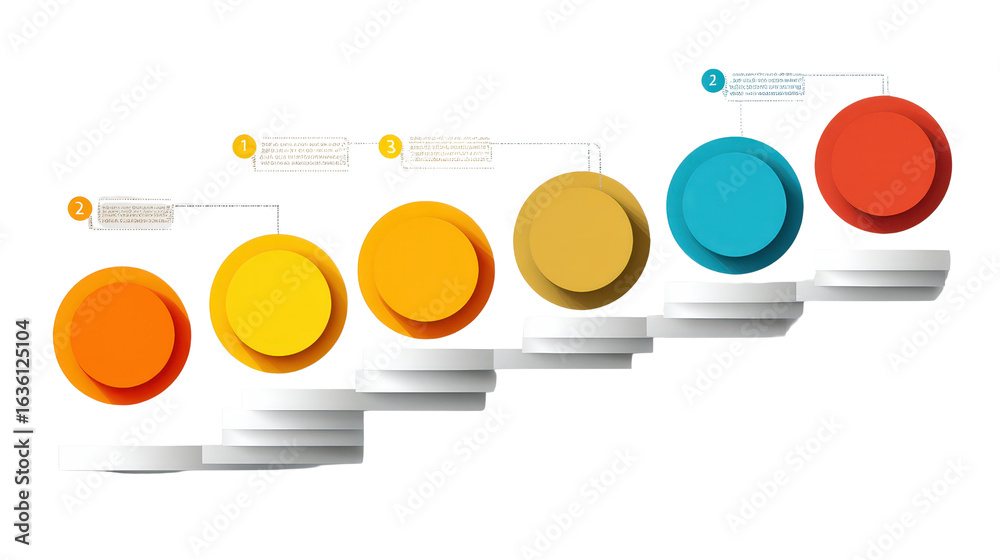 Flowchart diagram with circular steps Transparent background, PNG file ...