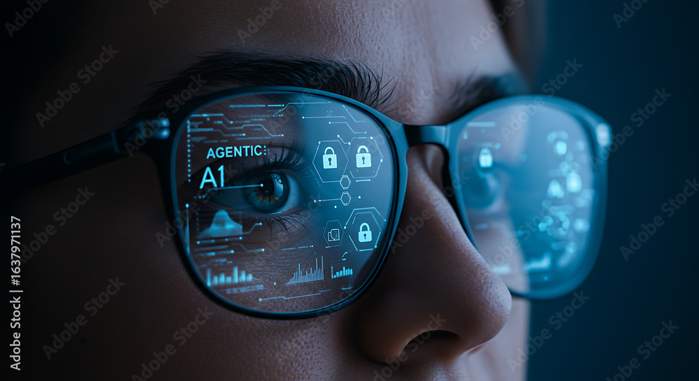 Businesswoman Analyzing Data with AI Assistant in a Modern Environment ...