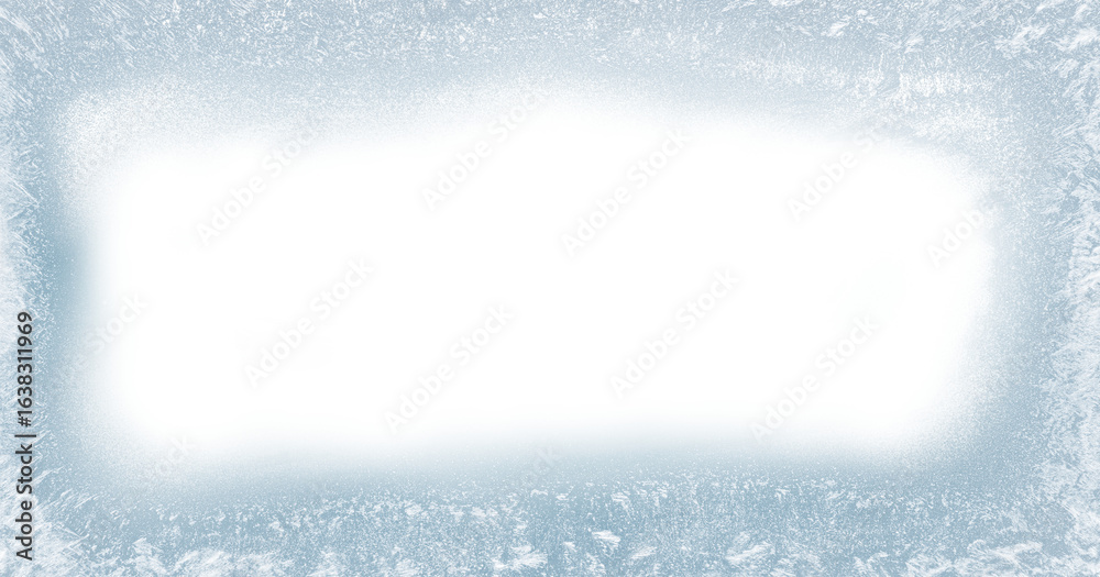 Beautiful ice frost patterns arranged as frame with out background png ...