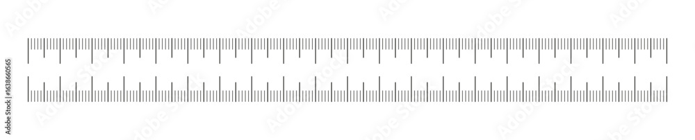 Measuring chart template with 200 mm. Ruler scale 20 centimeters, no ...