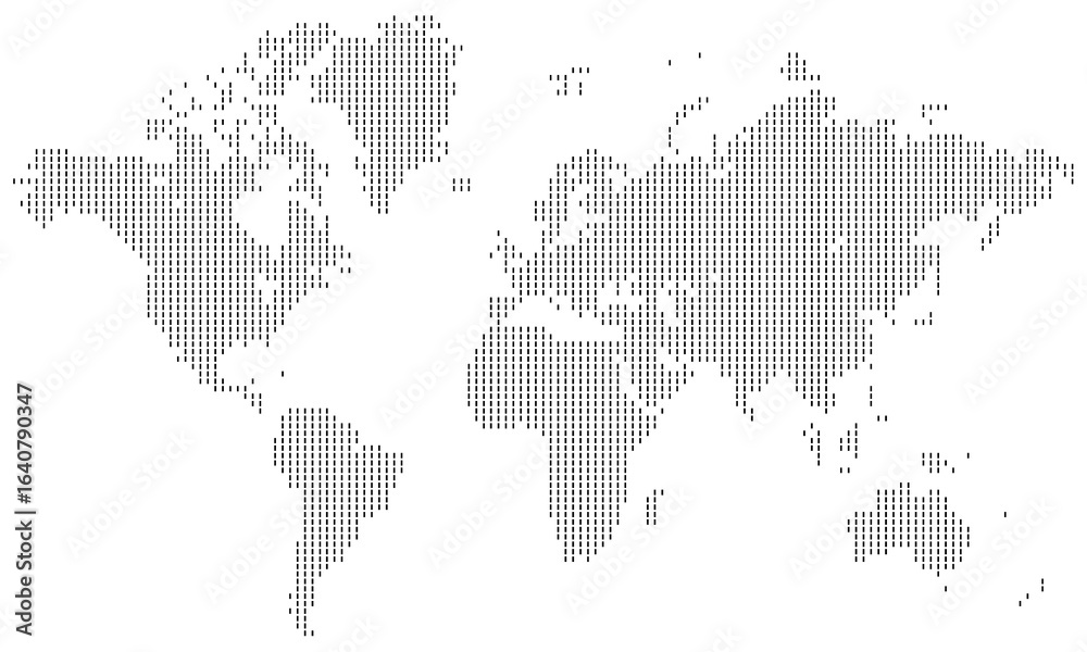 World map Vector Design. Vertical rectangular shape word map with ...