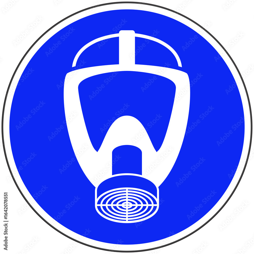 Stock-Illustration „Panneau Obligation du Port du Masque, Signalisation ...