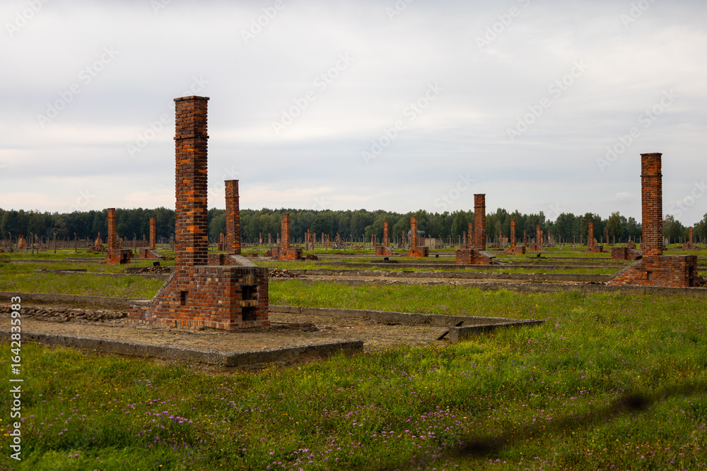 Auschwitz-Birkenau nazi concentration camp museum in Poland. Auschwitz ...