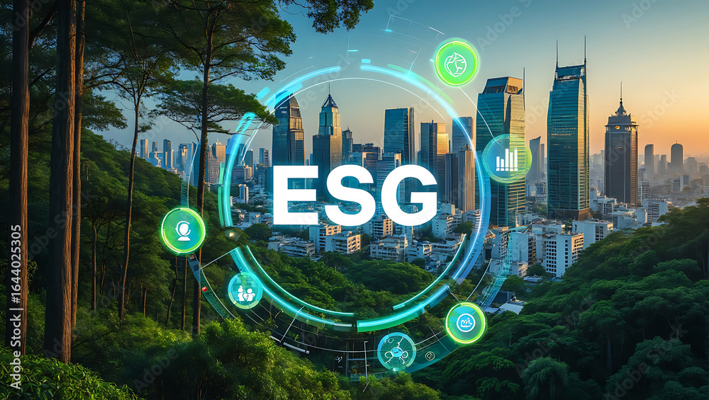 ESG Concept Green Environment and Sustainable Development in Modern ...