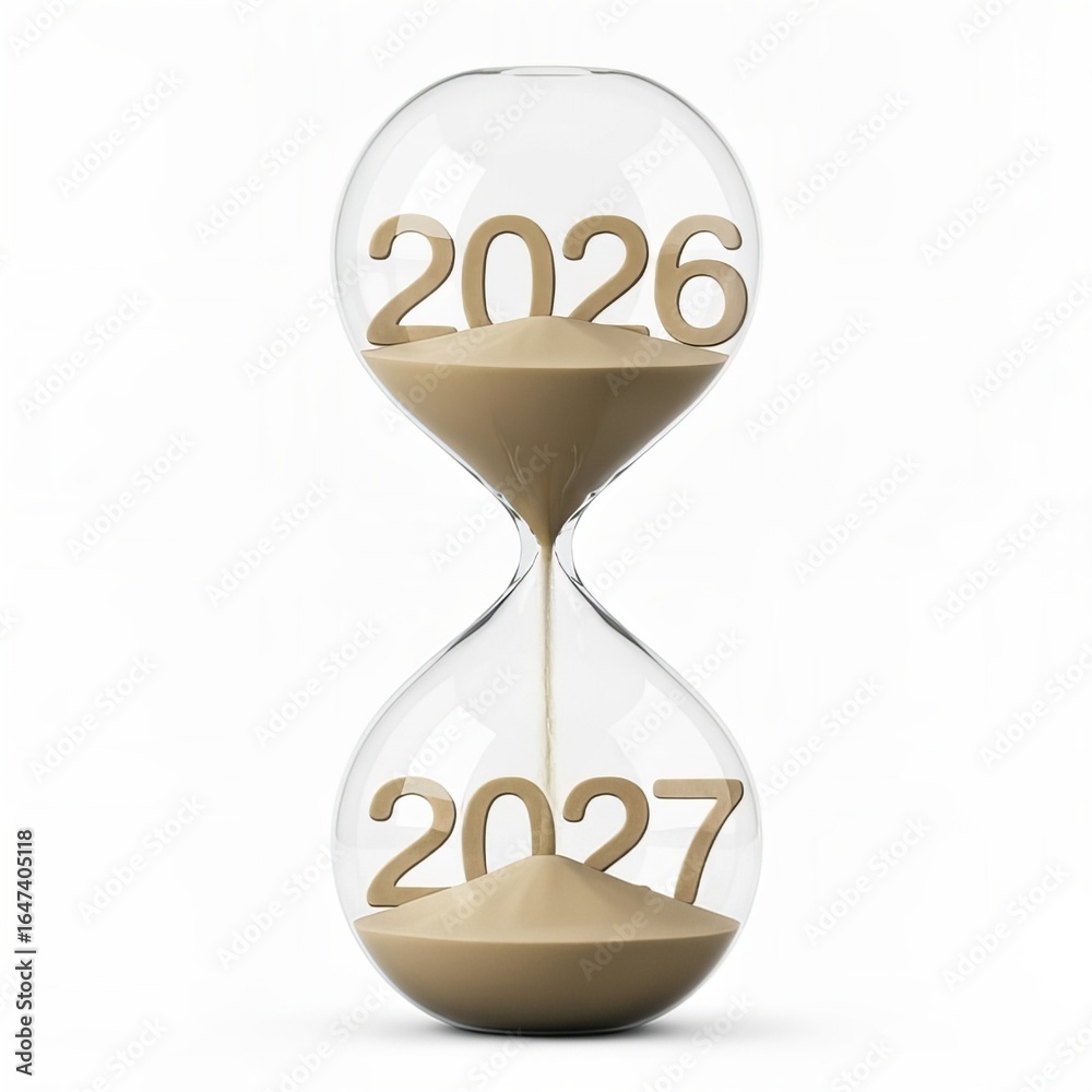 Stock-Illustration „Artistic Representation of a Large Hourglass ...