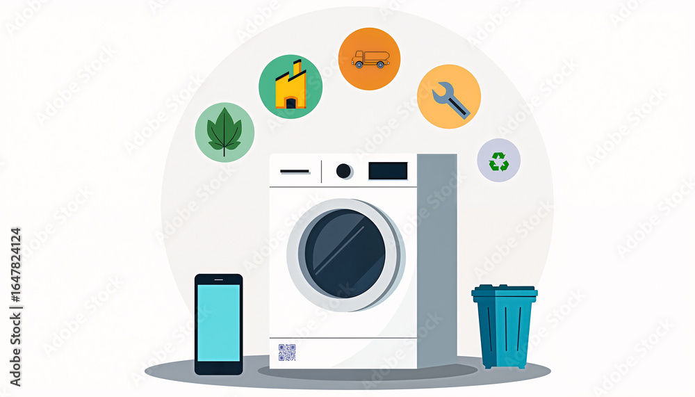 Digital Product Passport (DPP) for Washing Machine – QR Code Scan ...