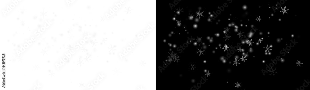 Winter snow particles and frosty elements PNG overlay Stock ...